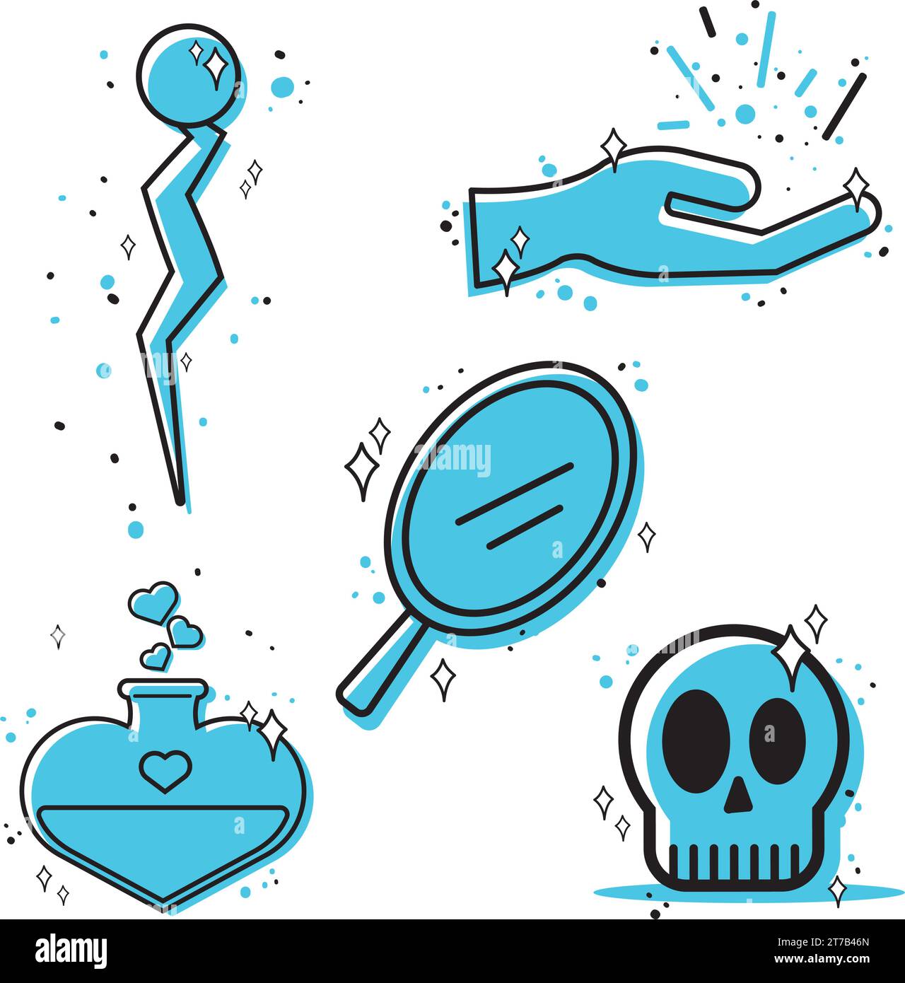 Black wizard staff magic Cut Out Stock Images & Pictures - Alamy