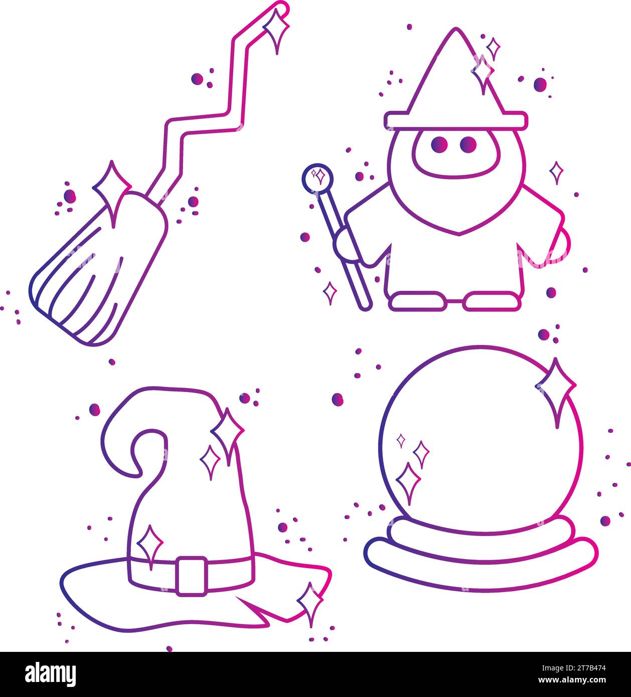 Set of different magic icons Vector Stock Vector Image & Art - Alamy