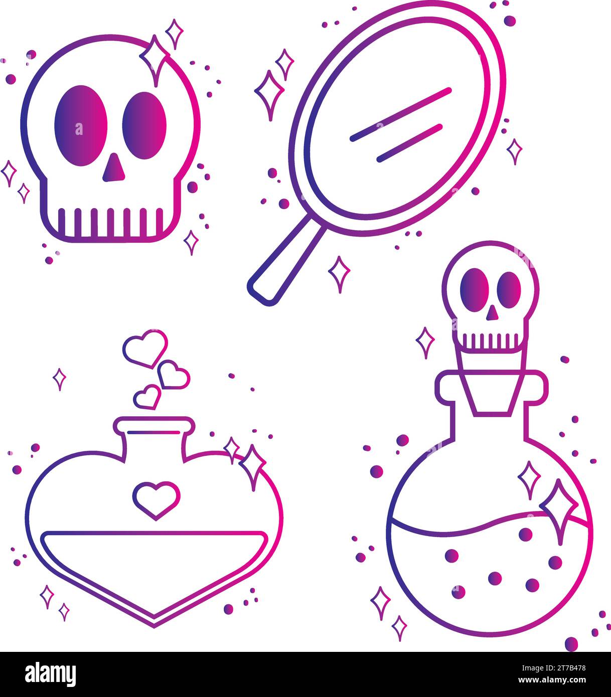 Set of different magic icons Vector Stock Vector Image & Art - Alamy