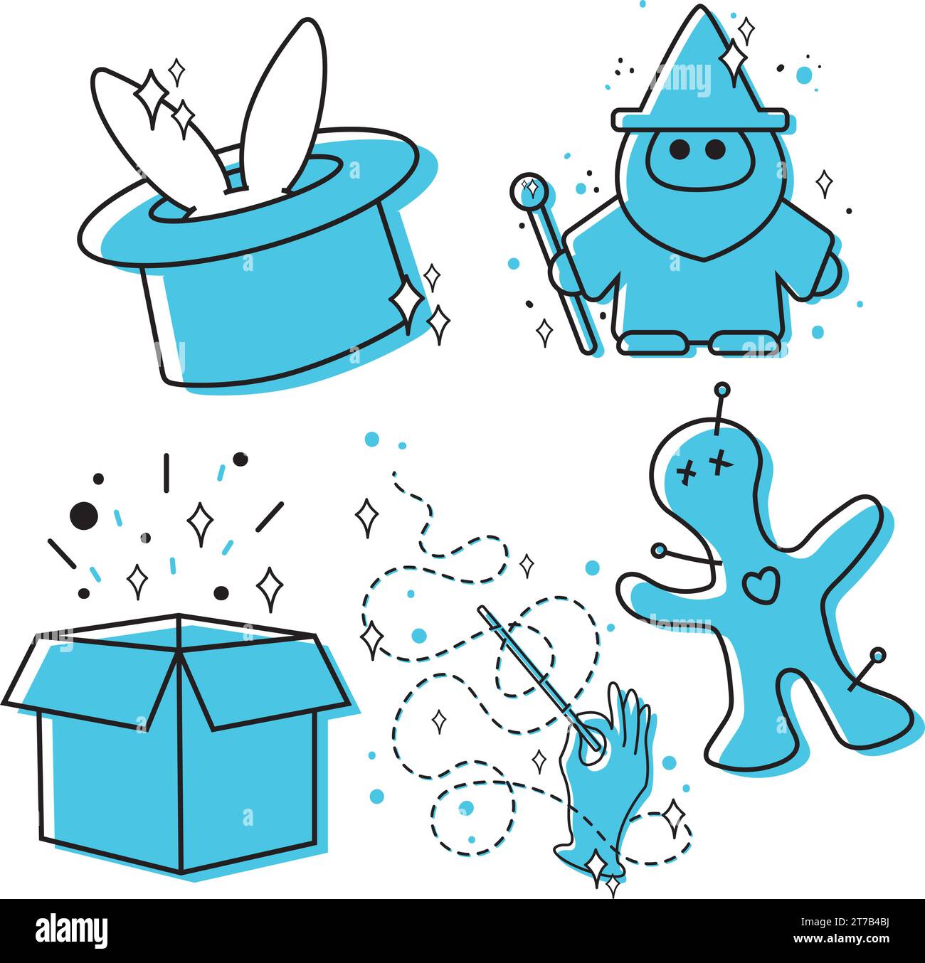 Set of different magic icons Vector Stock Vector Image & Art - Alamy