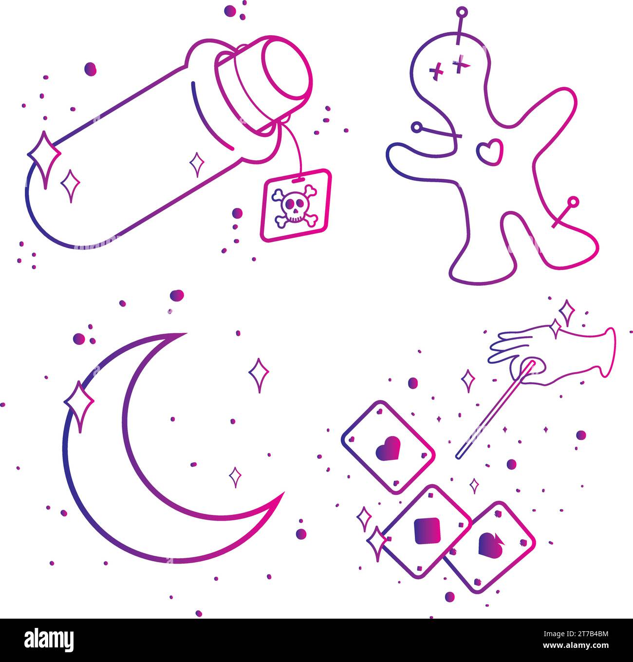 Set of different magic icons Vector Stock Vector Image & Art - Alamy