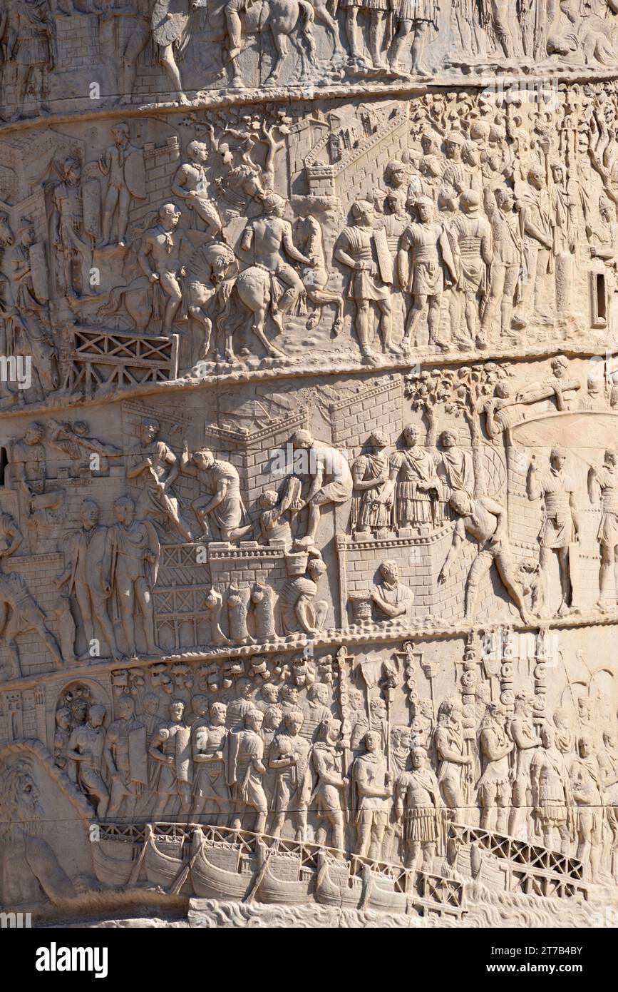 Trajan's column, Rome, Italy Stock Photo - Alamy