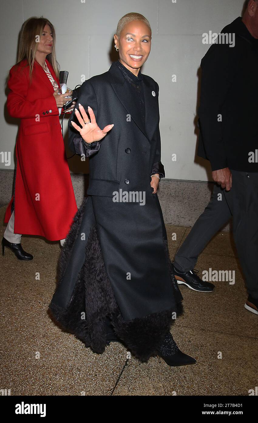 November 14 2023 Jada Pinkett Smith arrives at CBS Morning to talk ...