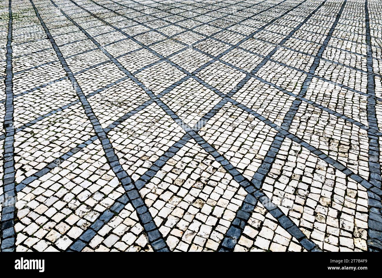 Typical pattern of portuguese sidewalk Stock Photo - Alamy