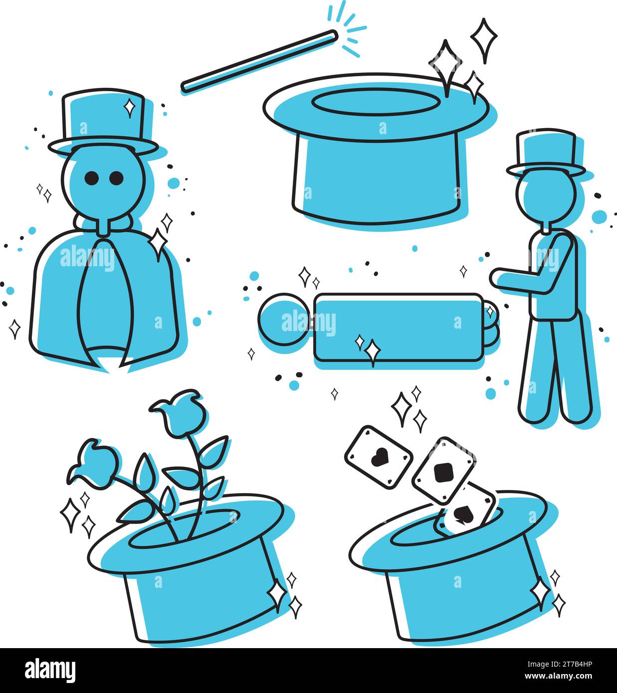 Set of different magic icons Vector Stock Vector Image & Art - Alamy