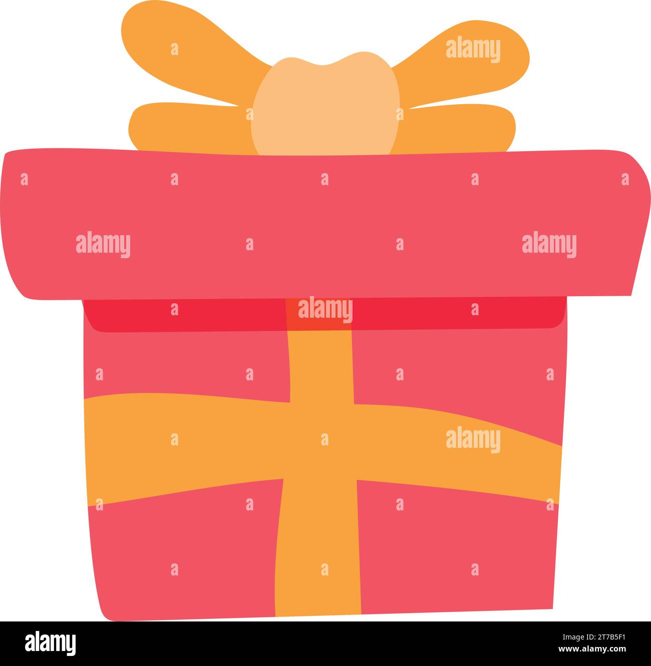 Cartoonish style isolated christmas present icon Vector illustration ...