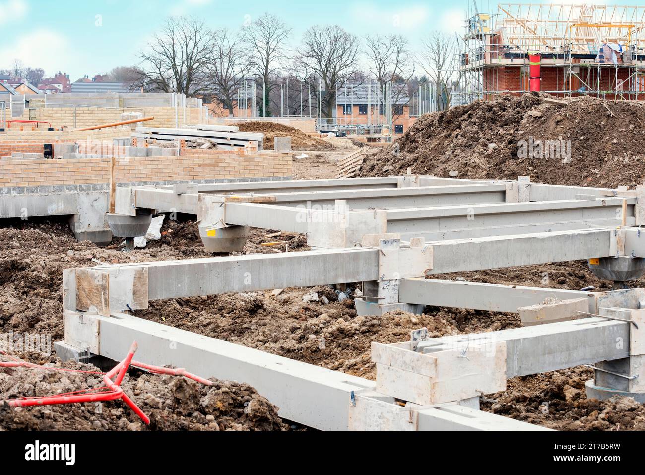 Building foundation made of prestressed concrete beams Stock Photo - Alamy Building foundation made of prestressed concrete beams Stock Photo - Alamy