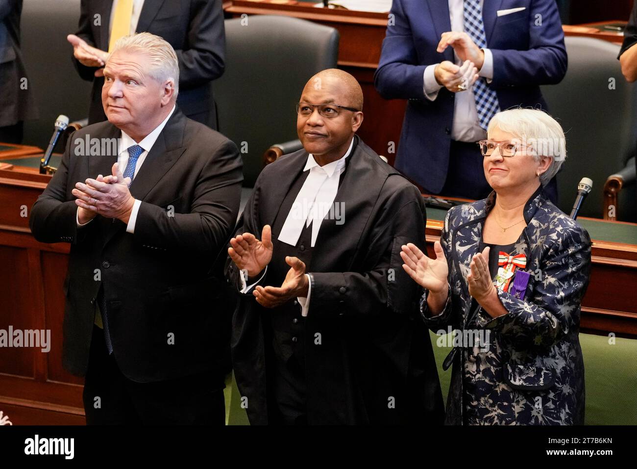 Toronto, Canada. 14th Nov, 2023. Premier Doug Ford (left to right ...