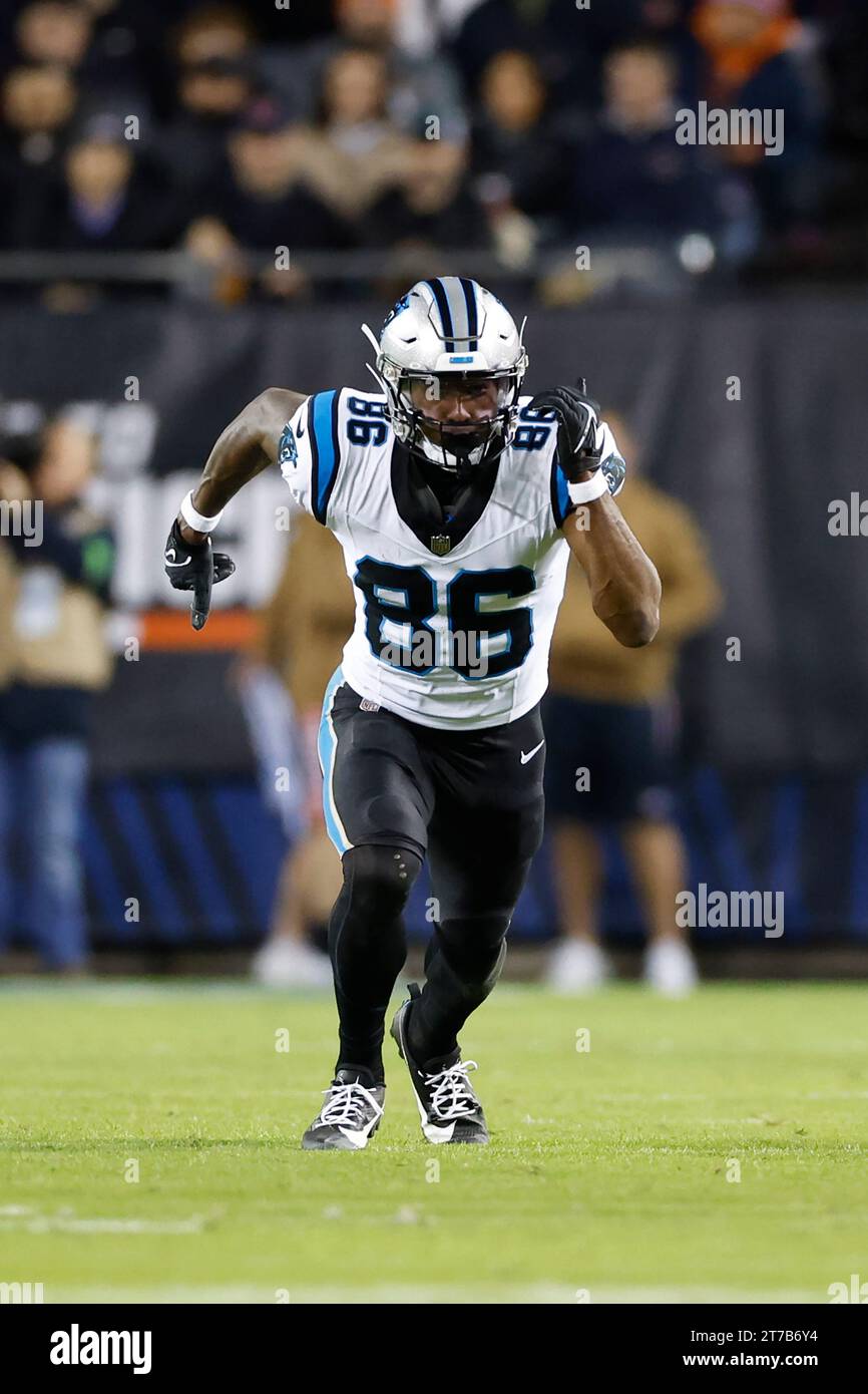 Carolina Panthers wide receiver Mike Strachan (86) runs on the field ...