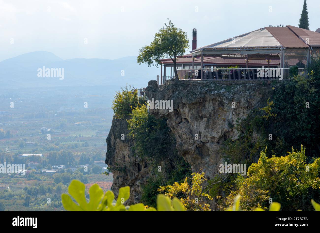 View at the Tall Rock of Edessa, Greece Stock Photo - Alamy