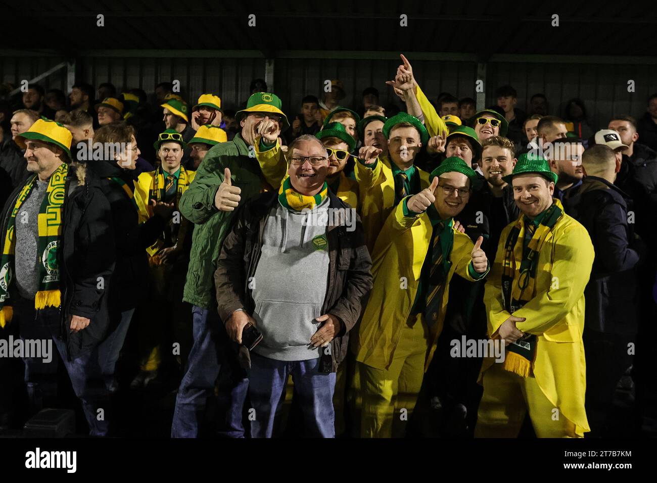 Horsham fans during the Emirates FA Cup match Horsham FC vs Barnsley at ...