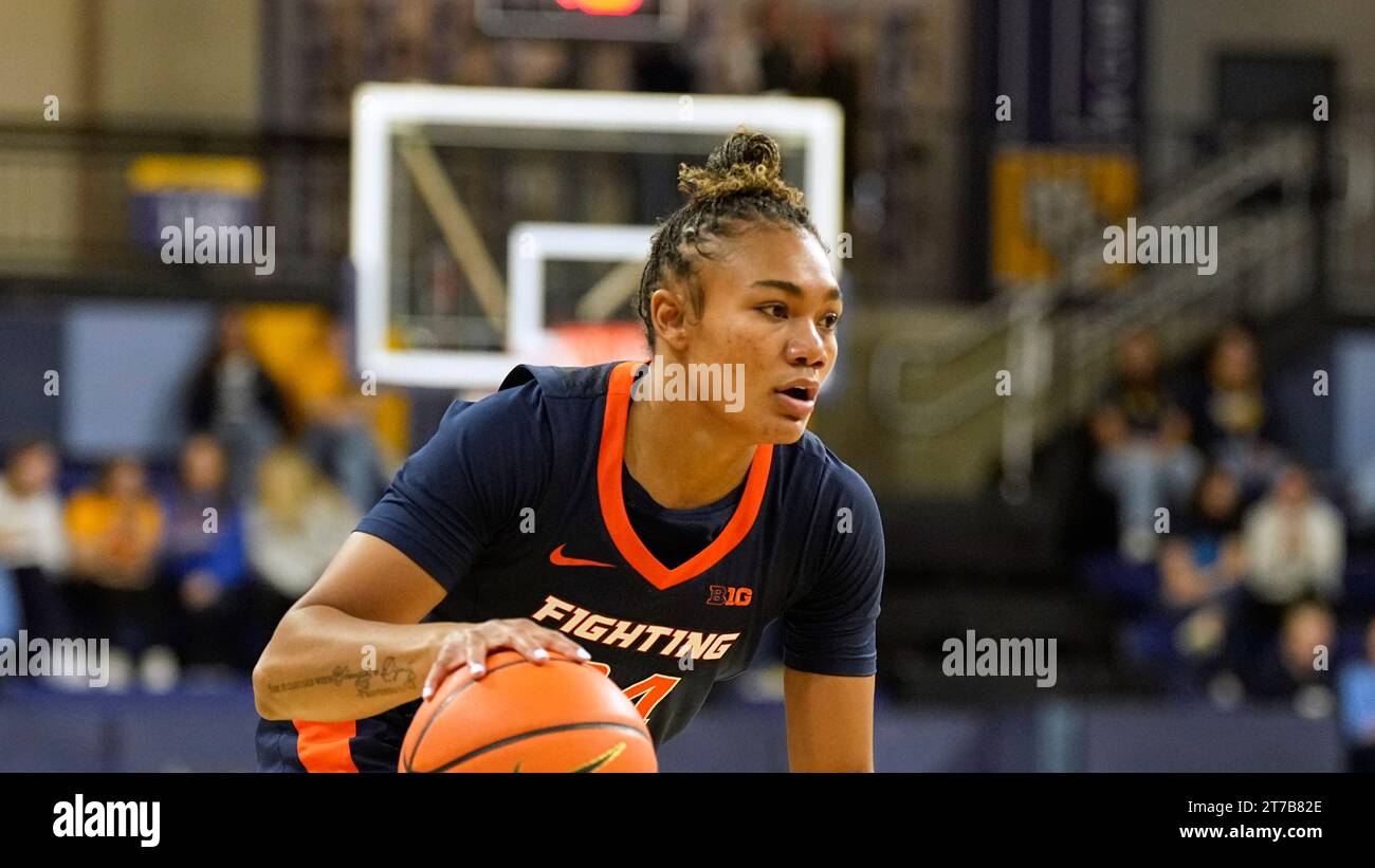 Illinois' Adalia McKenzie (24) against Marquette during an NCAA ...