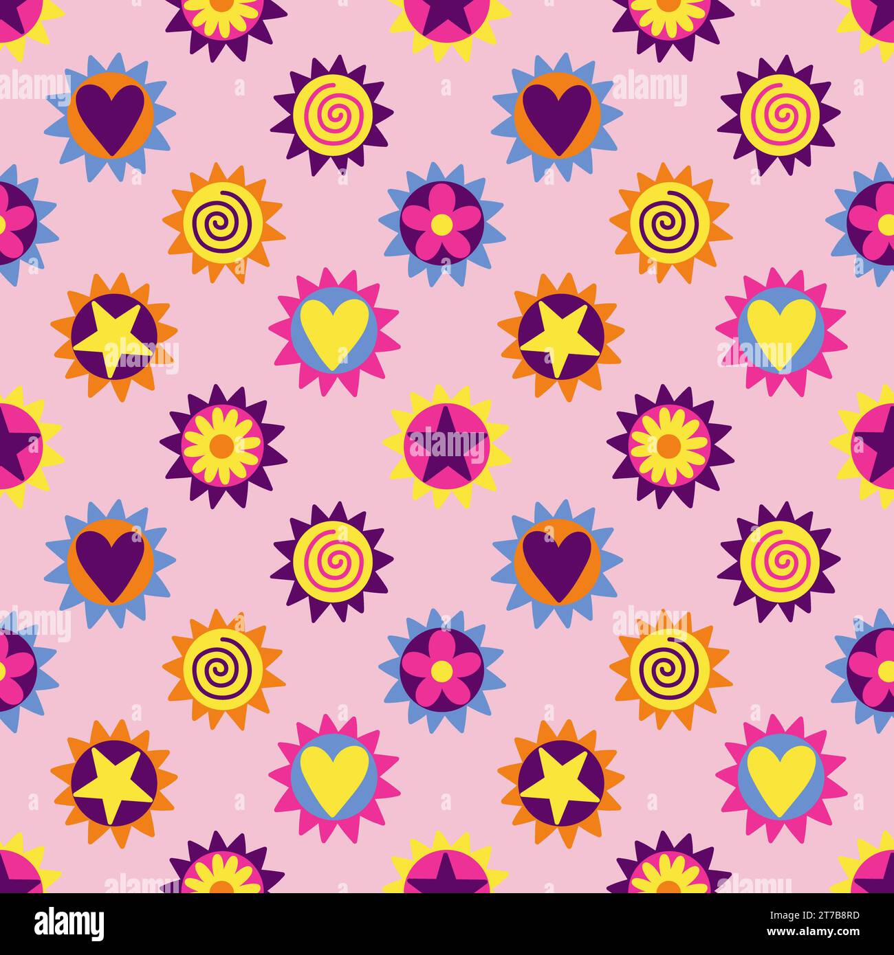 70s groovy pattern hi-res stock photography and images - Alamy