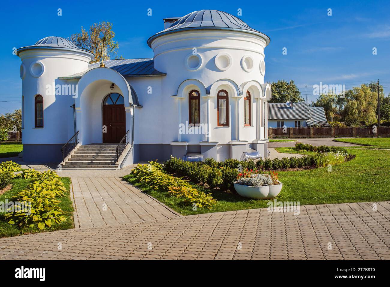 Orthodox Memorial Church of Archangel Michael. Bereza city, Belarus ...