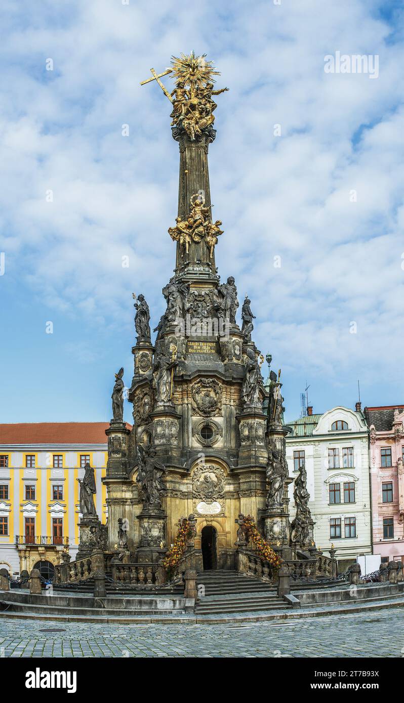 Holy Trinity Column in Olomouc is a Baroque monument in Czech Republic ...