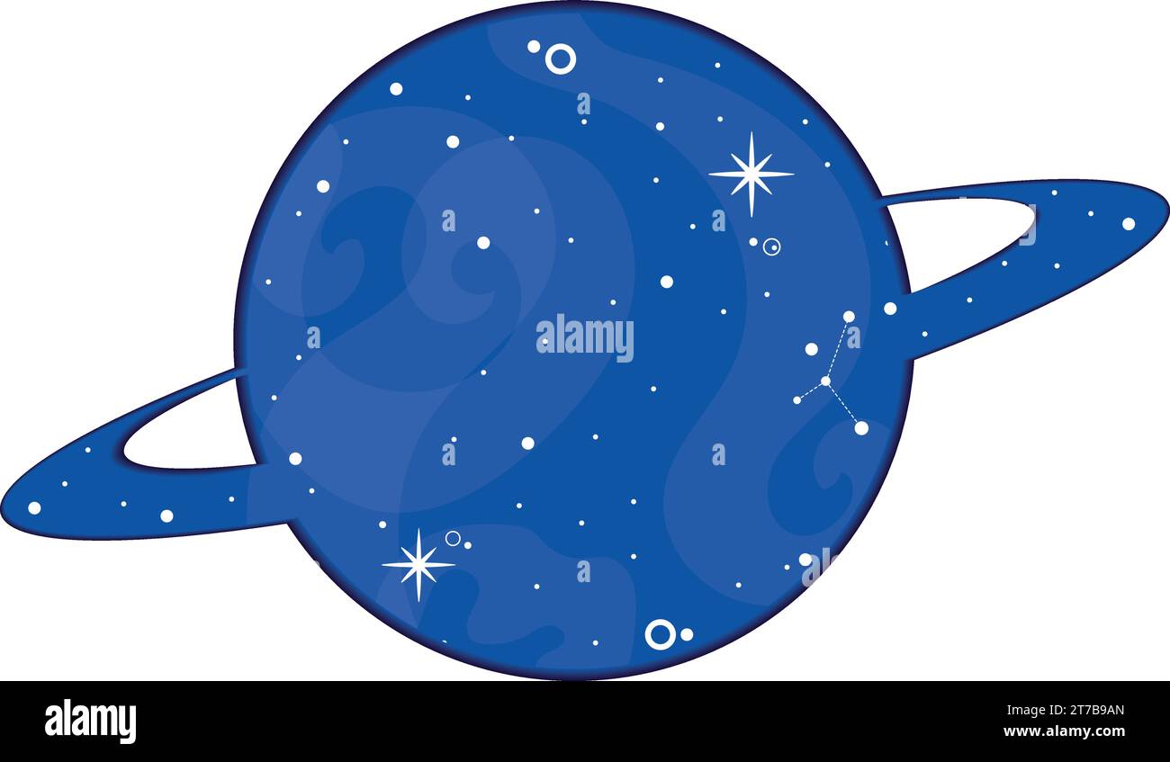 Outer space view on a planet shape silhouette Vector Stock Vector Image ...