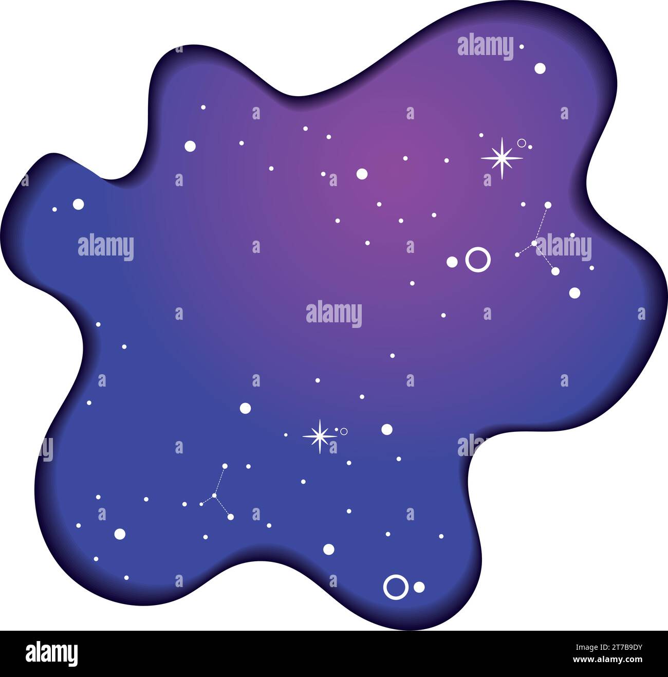 Layered cartoon view of outer space Vector Stock Vector Image & Art - Alamy
