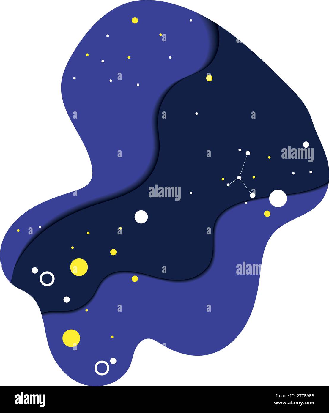 Layered cartoon view of outer space Vector Stock Vector Image & Art - Alamy