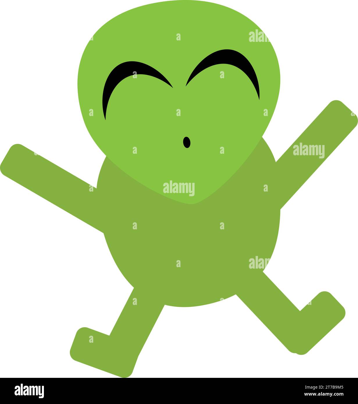 Isolated cute alien character Vector Stock Vector Image & Art - Alamy