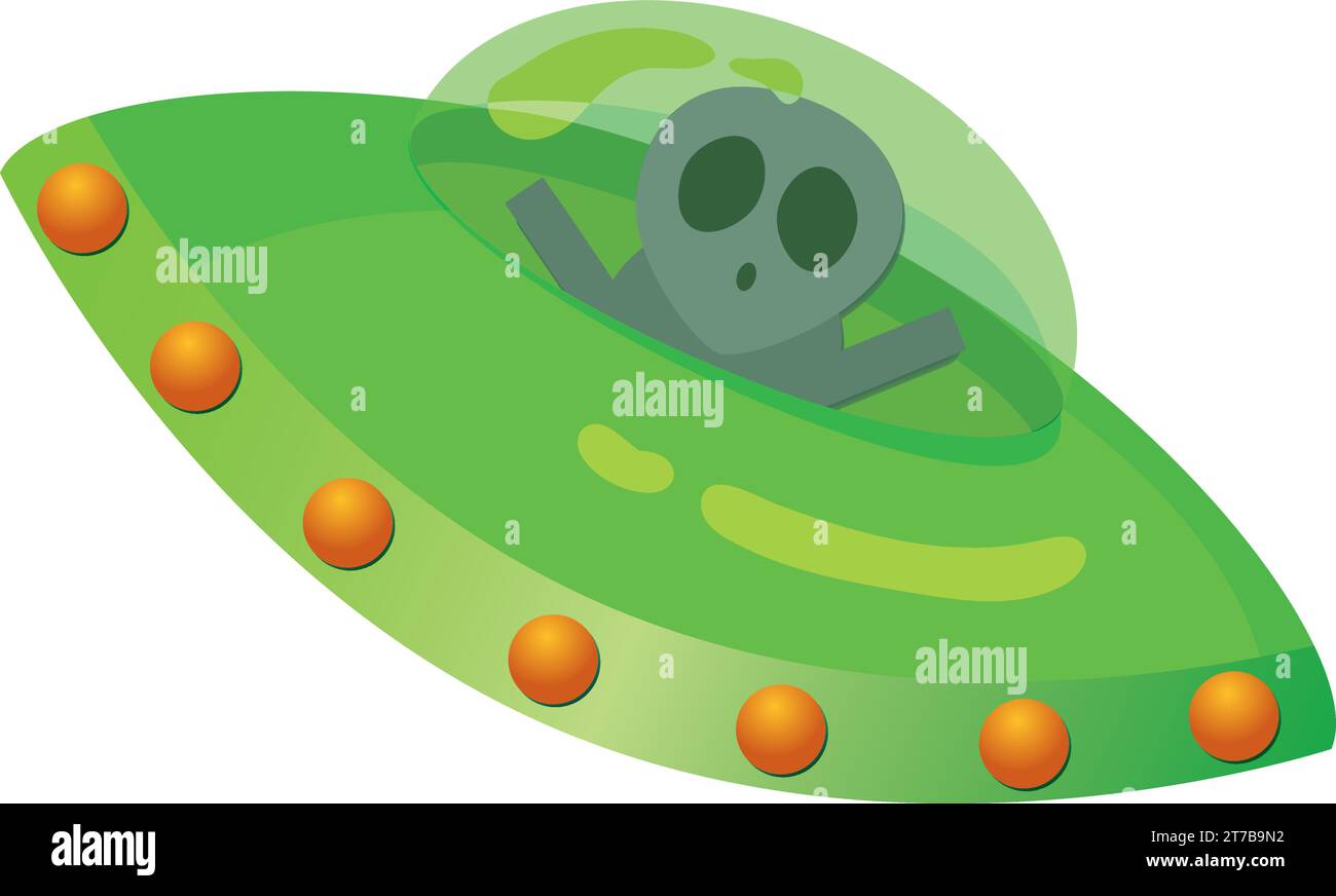 Isolated cute ufo spaceship icon Vector Stock Vector Image & Art - Alamy