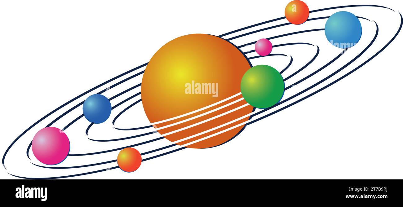 Isolated colored solar system icon Vector Stock Vector Image & Art - Alamy