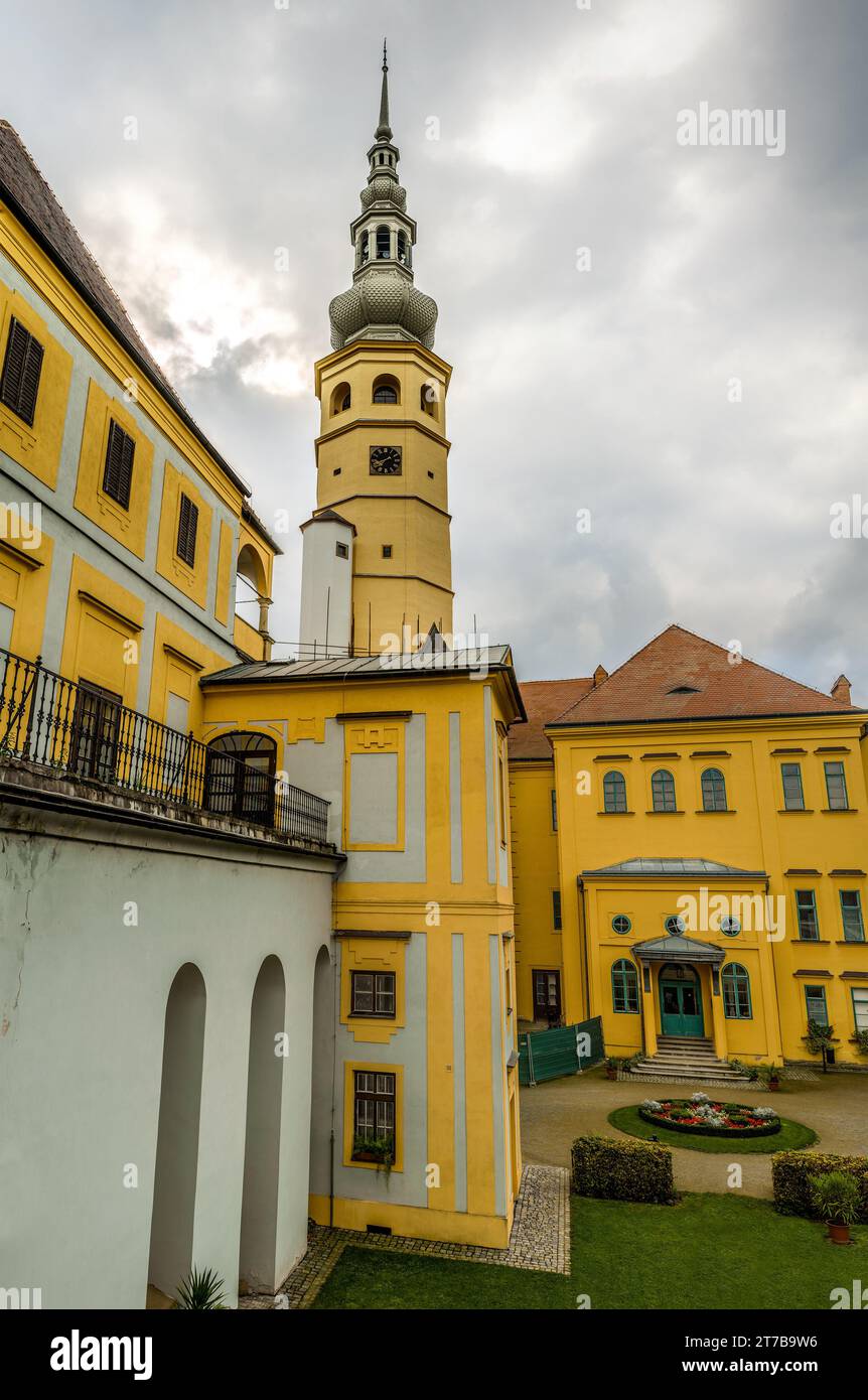 Chateau in Tovacov, town in the Prerov District, Moravia, in the Czech ...