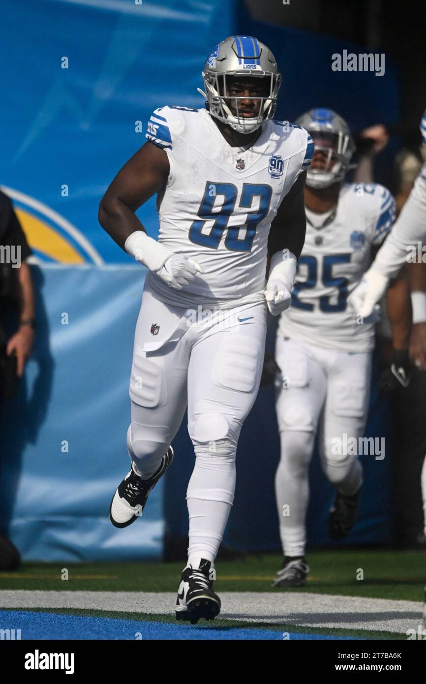 Detroit Lions wide receiver Dylan Drummond (83) comes onto the field ...