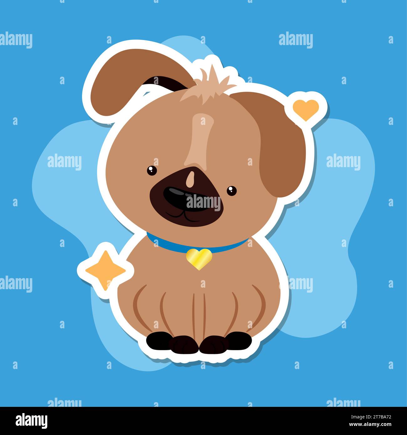 Isolated cute dog cartoon character Vector Stock Vector Image & Art - Alamy