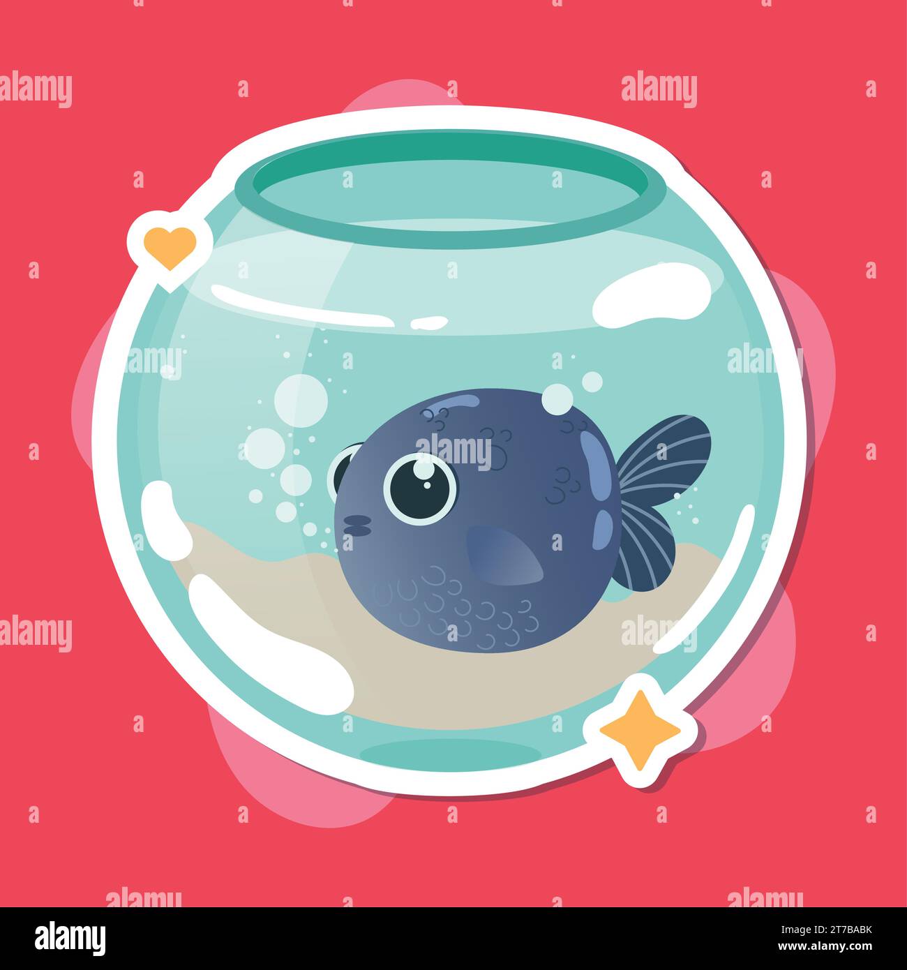 Isolated cute fish cartoon character Vector Stock Vector Image & Art ...