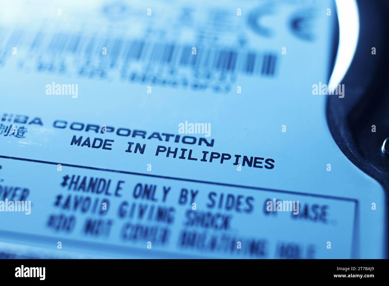 Signs and symbols, disk drive "Made in Philippines Stock Photo - Alamy