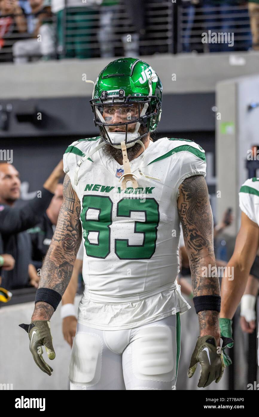 New York Jets tight end Tyler Conklin (83) enters the field before ...