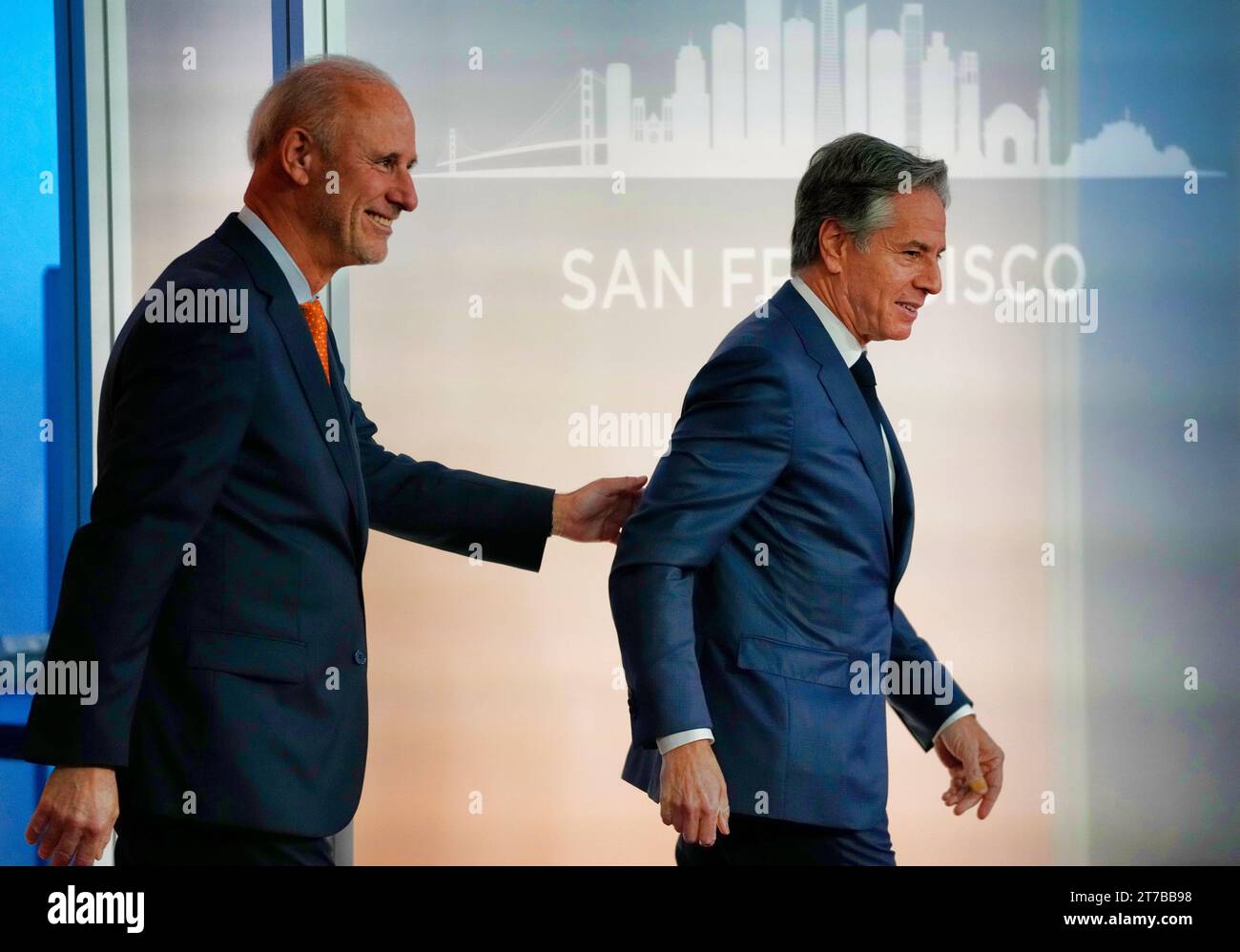 Peru Foreign Minister Javier Gonzalez-Olaechea, left, arrives with U.S ...