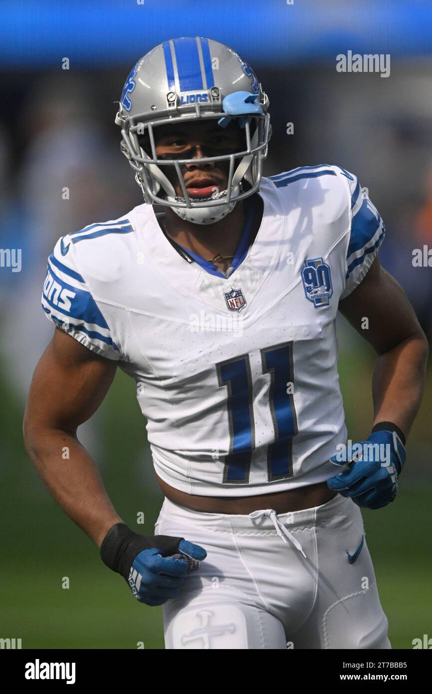 Detroit Lions wide receiver Kalif Raymond (11) warms-up before an NFL ...