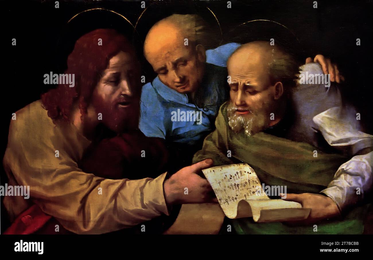 Christ with the Apostles, 1533 by Marco Cardisco 1486-1542 Fine Art ...