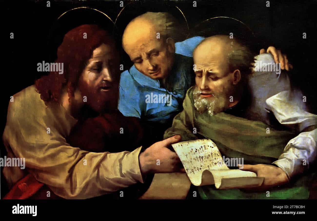 Christ with the Apostles, 1533 by Marco Cardisco 1486-1542 Fine Art ...