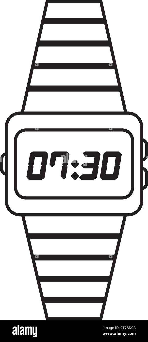 Wrist watch digital Black and White Stock Photos & Images - Alamy