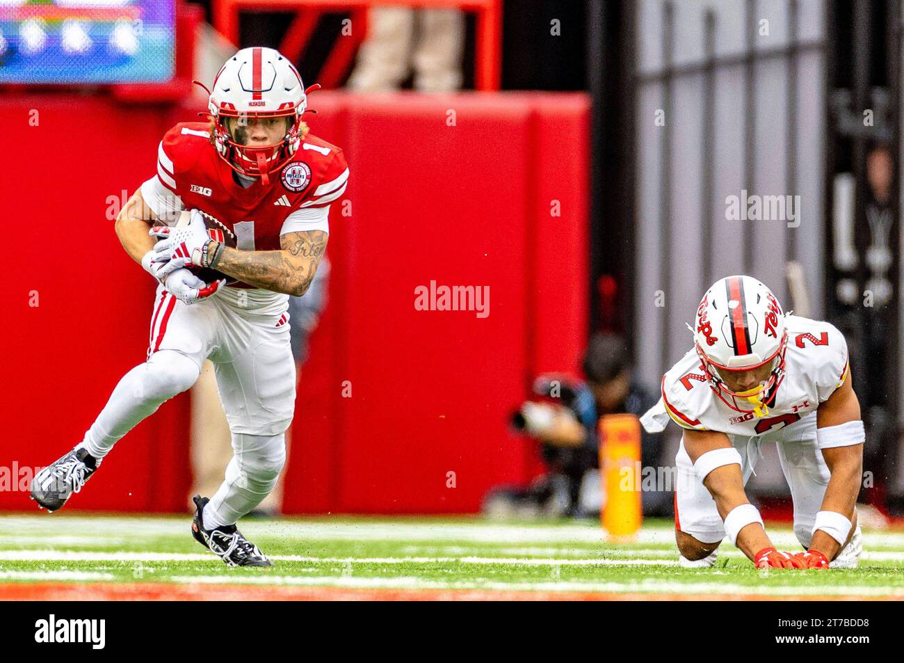 November 11, 2023 - Lincoln, NE. U.S. - Nebraska Cornhuskers wide ...