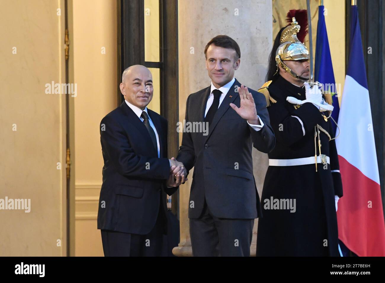 Meeting between the President of the Republic Emmanuel Macron and His ...