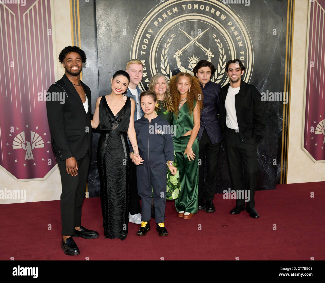 Hollywood, California, USA. 12th Nov, 2023. Nick Benson, Ashley Liao, Knox Gibson, Sofia Sanchez ...