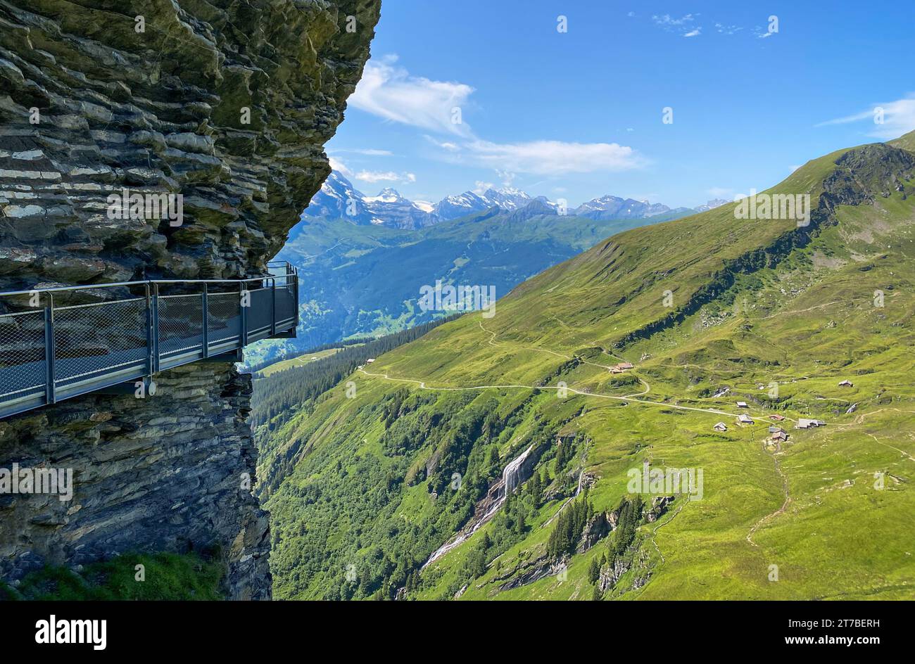 First Cliff Walk along the side of a steep mountain near Grindelwald ...