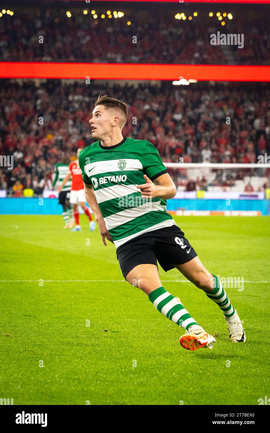 Lisbon, Portugal. 12th Nov, 2023. Viktor Gyökeres of Sporting seen in ...