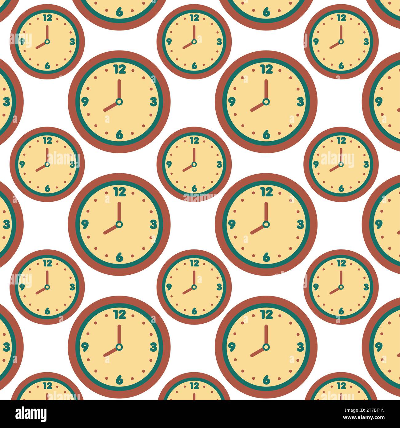 Wall watch icon Pattern background Vector Stock Vector Image & Art - Alamy