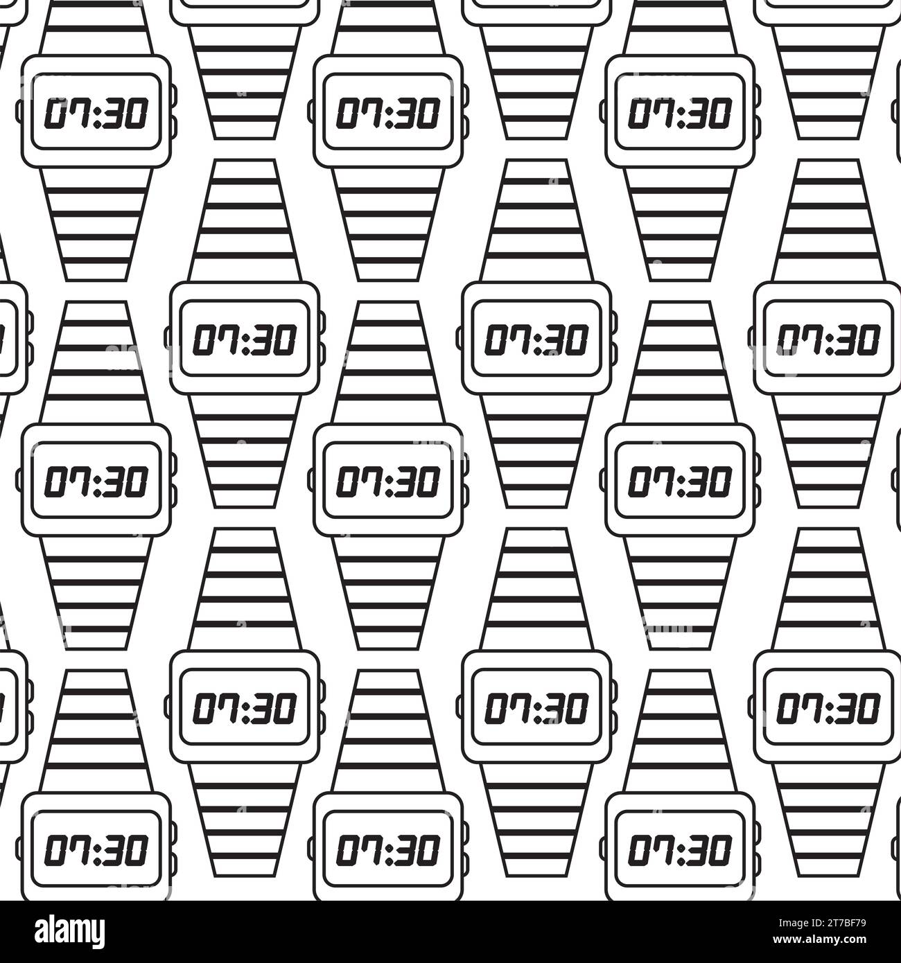 Wrist watch icon Pattern background Vector Stock Vector Image & Art - Alamy