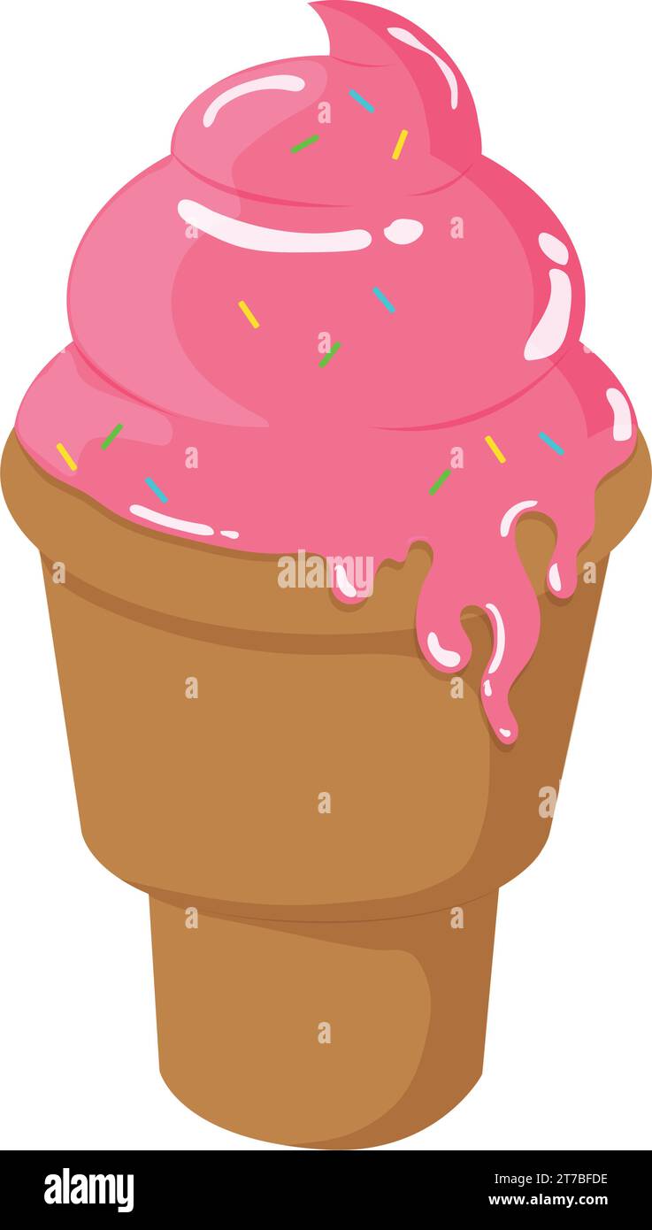 Ice cream sketch colored Cut Out Stock Images & Pictures - Alamy