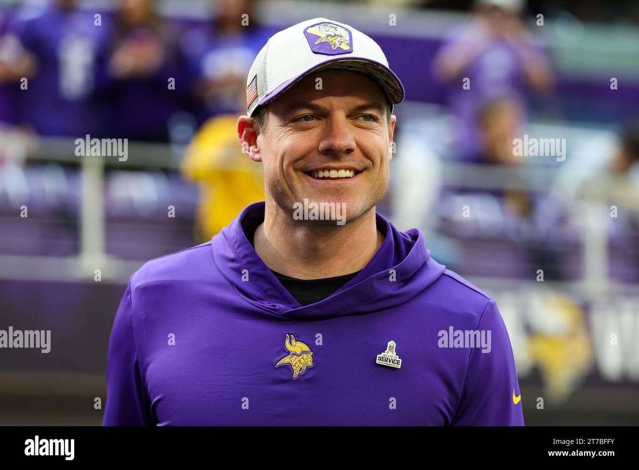 Minnesota Vikings head coach Kevin O'Connell looks on before an NFL ...