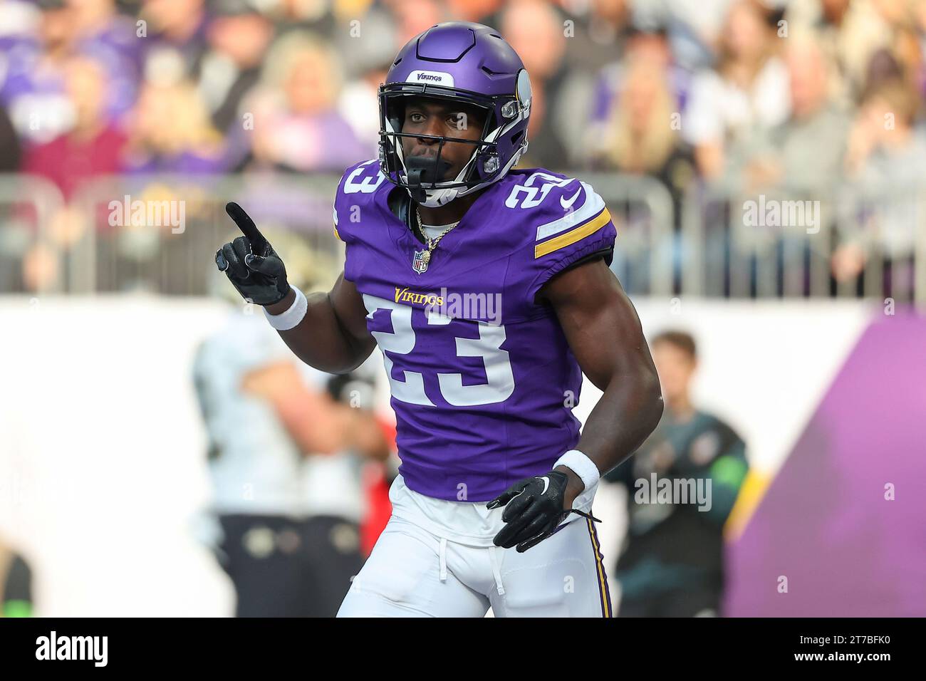 Minnesota Vikings cornerback Andrew Booth Jr. (23) in action during the ...