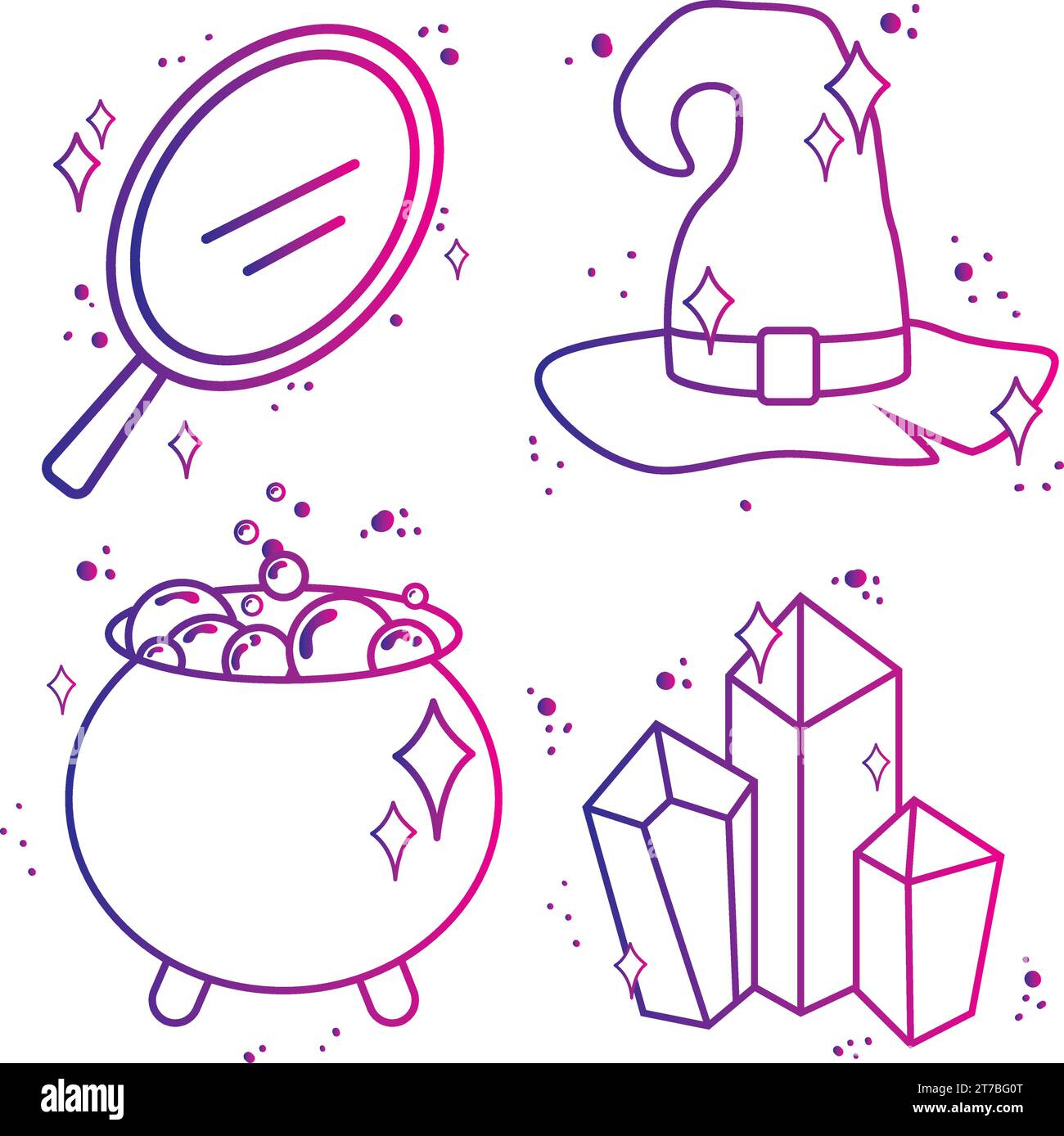 Set of different magic icons Vector Stock Vector Image & Art - Alamy