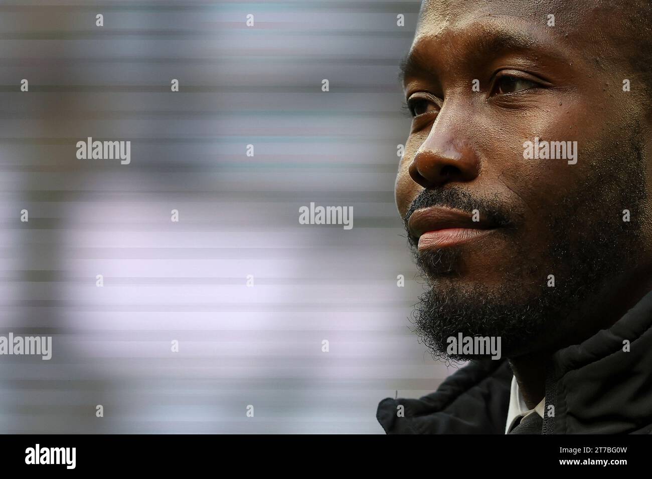 Minnesota Vikings general manager Kwesi Adofo-Mensah looks on before an ...