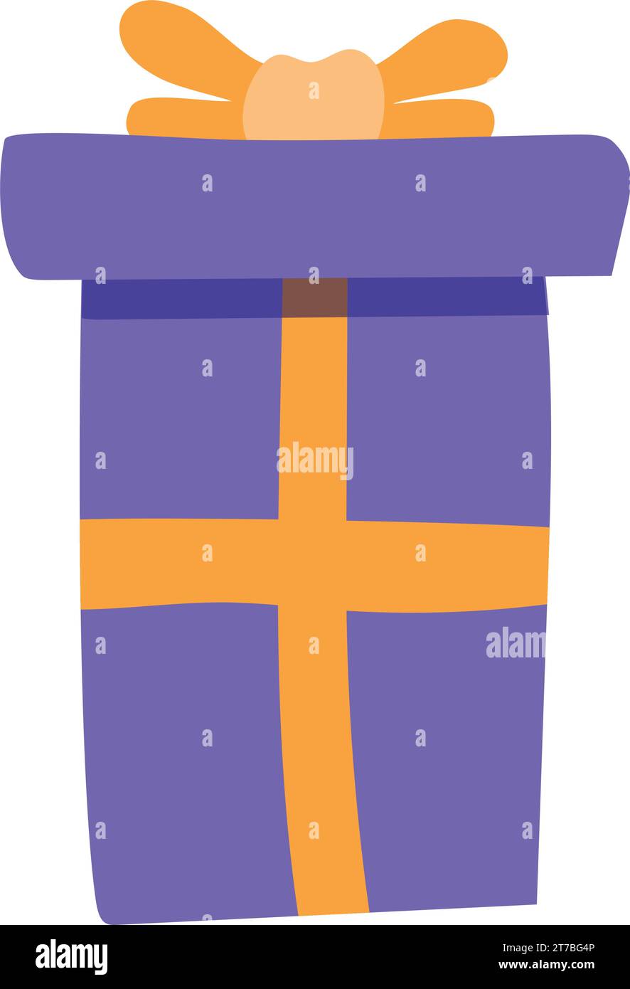 Cartoonish style isolated christmas present icon Vector Stock Vector ...