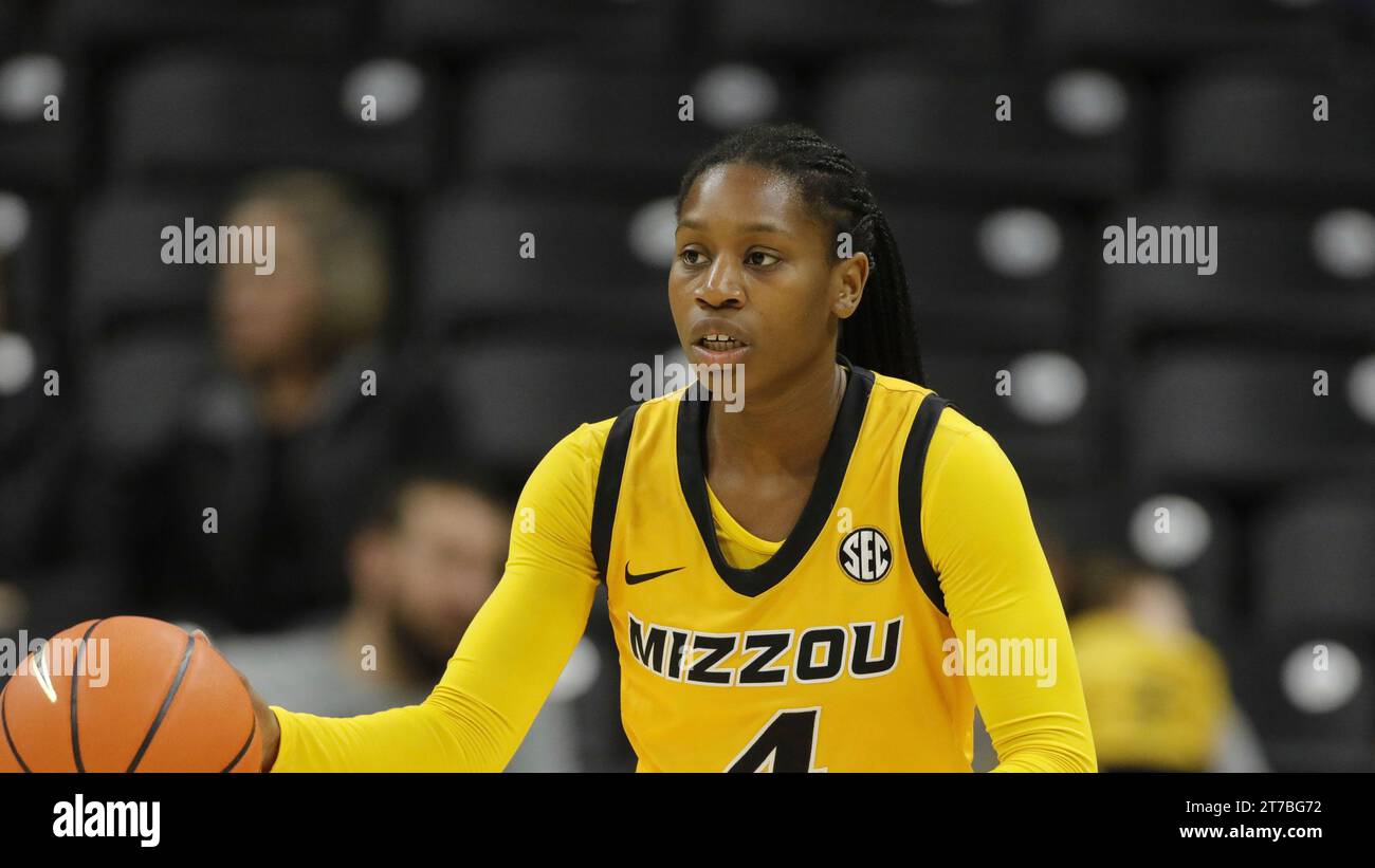 Missouri guard Mama Dembele (4) during an NCAA college basketball game ...